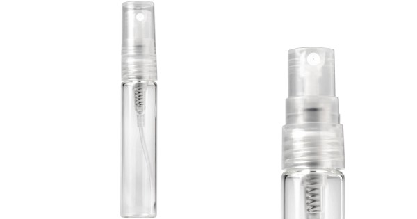 5ml glass perfume atomizer with plastic cap - available in a package ...