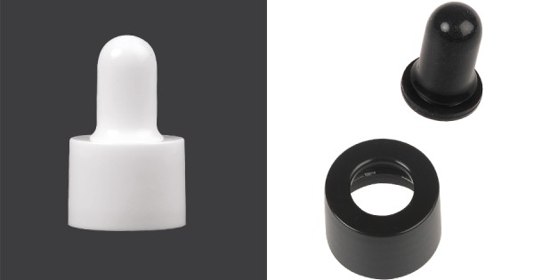 Plastic ring and pacifier set for droppers and bottle spouts PP18