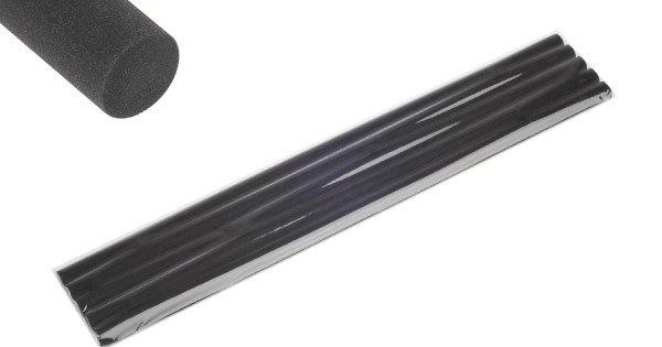 Fiber stick 10x300 mm (hard) for room fragrances in black color - 5 pcs