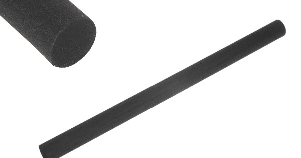 Fiber stick 20x300 mm (hard) for room fragrances in black color - 1 pc
