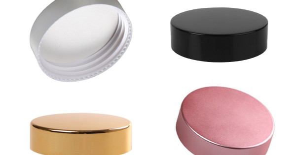 Plastic cap with aluminum coating and inner liner