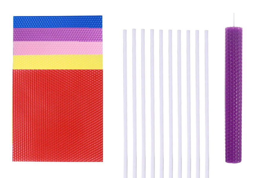 Beeswax Candle Making Kit Mix Color (10 Sheets)